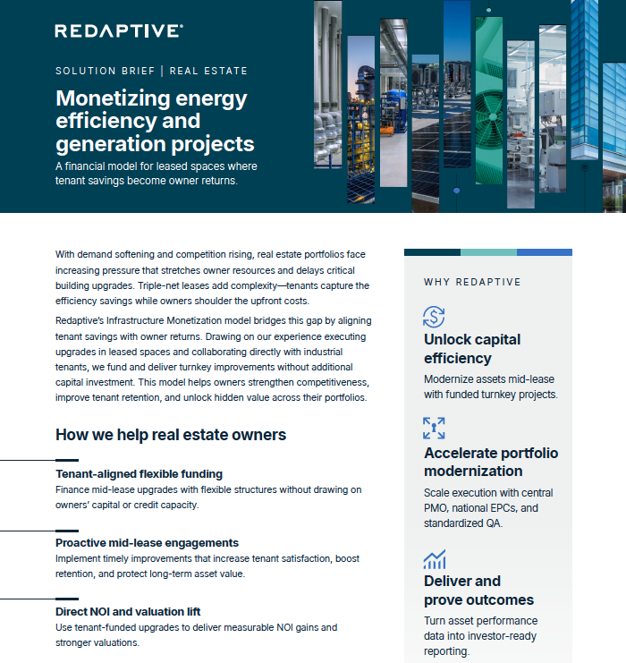 Monetizing Energy Efficiency & Generation Projects | Redaptive